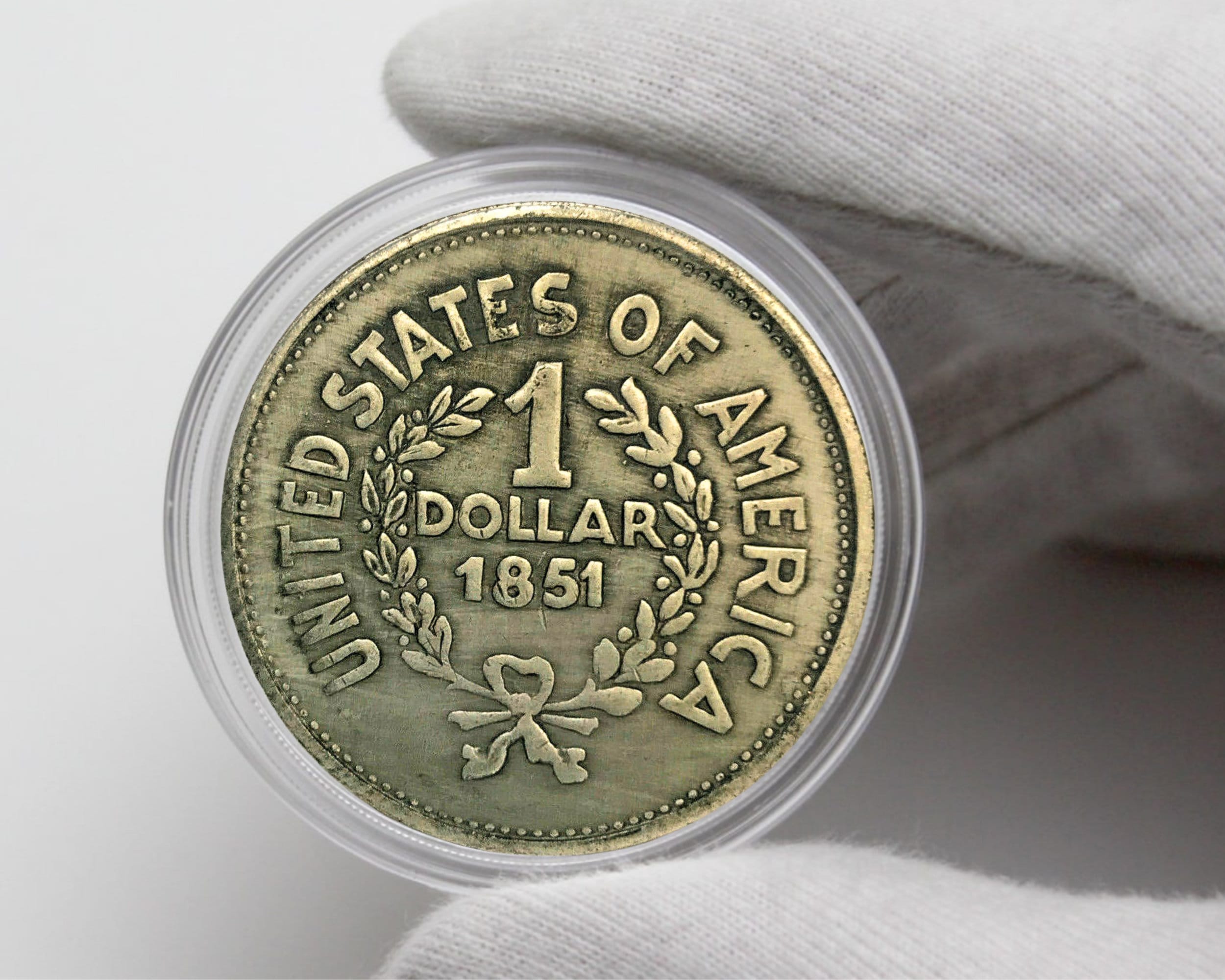 COINS 1851 Indian Head One Dollar Collectibles Coins US Commemorative Coins Old Coins Perfect ...