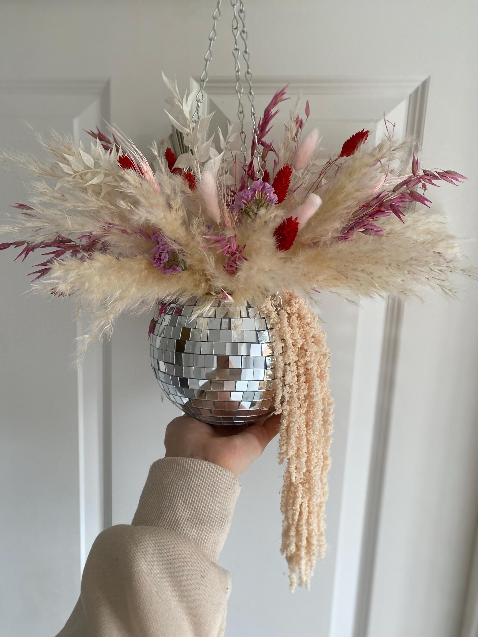 Dried Flower Disco Planter - Etsy
