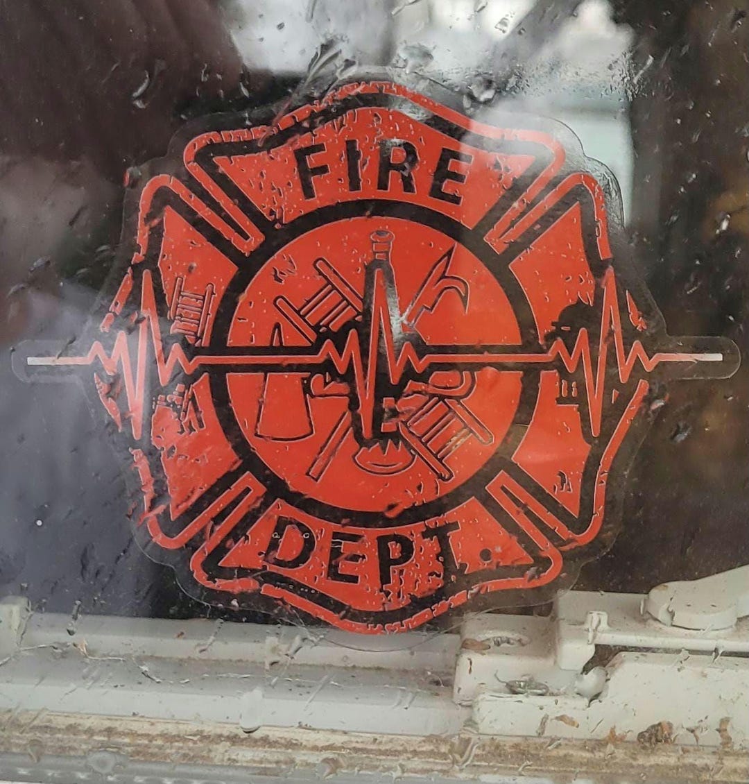 FIRE/EMS Window Sticker - Etsy