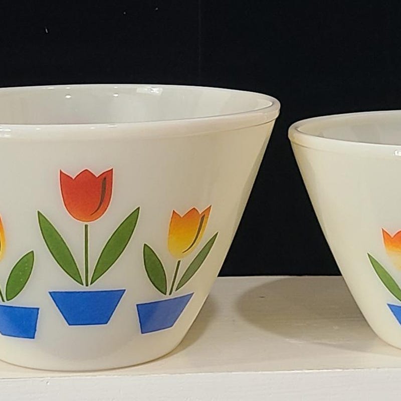 Fire King Tulip - Etsy