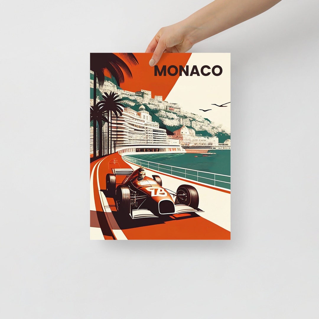 Monaco F1 Poster Monaco Grand Prix Print F1 Formula One - Etsy