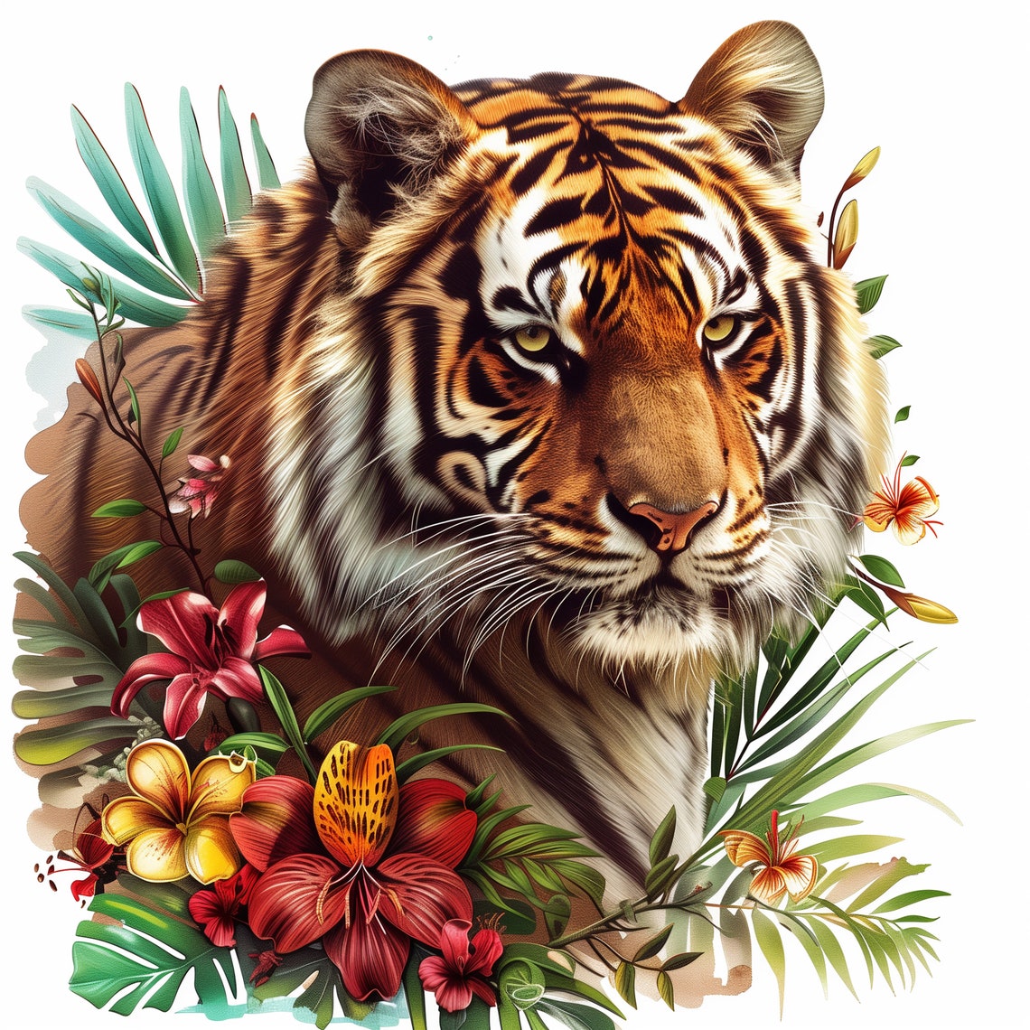 20 Safari Animals Clipart Animals, Digital Art, Elephant, Tiger, Lion ...