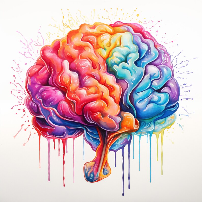 30 Brain Illustration Clipart | Brains, Brain Silhouette, Brain Cut ...