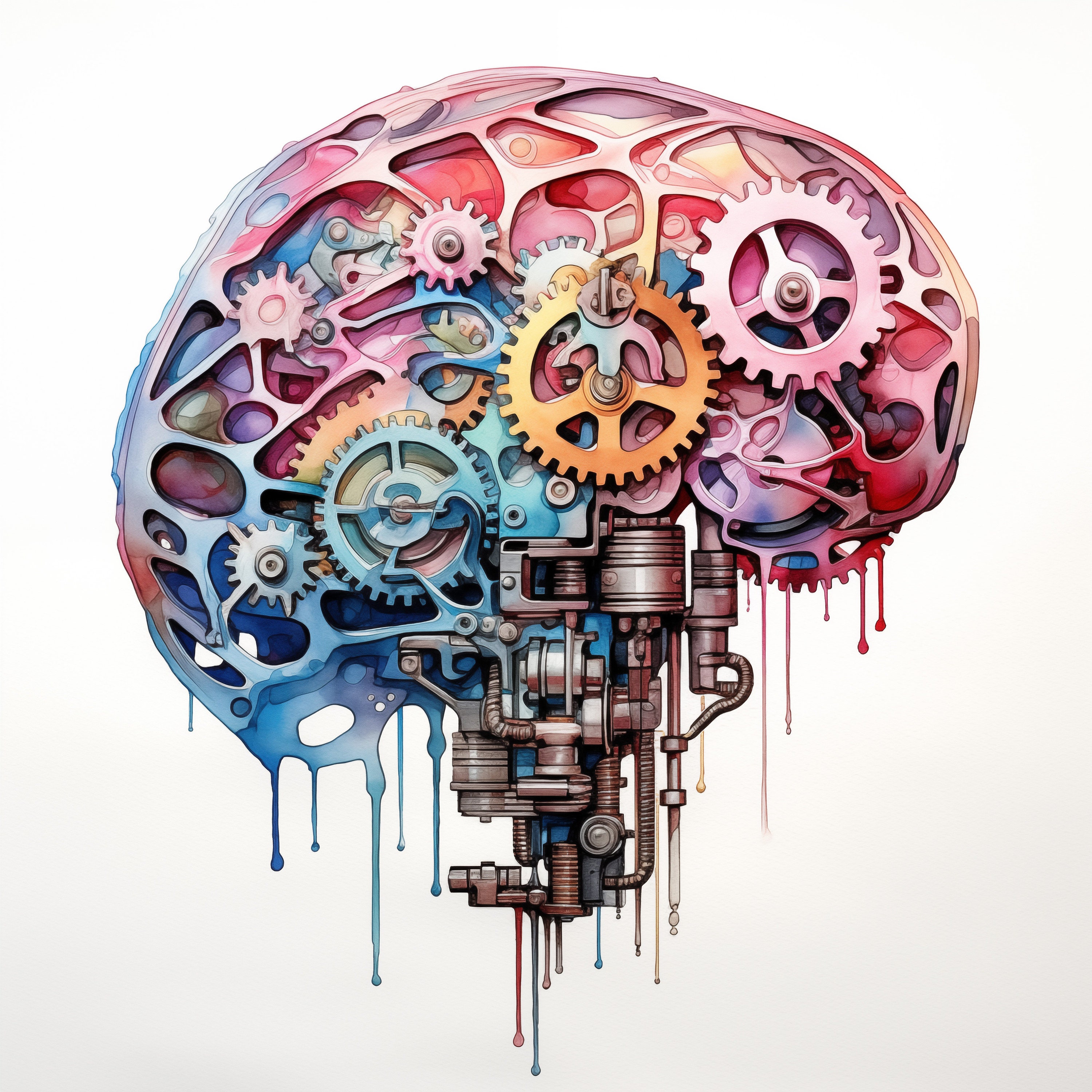 30 Brain Illustration Clipart | Brains, Brain Silhouette, Brain Cut ...