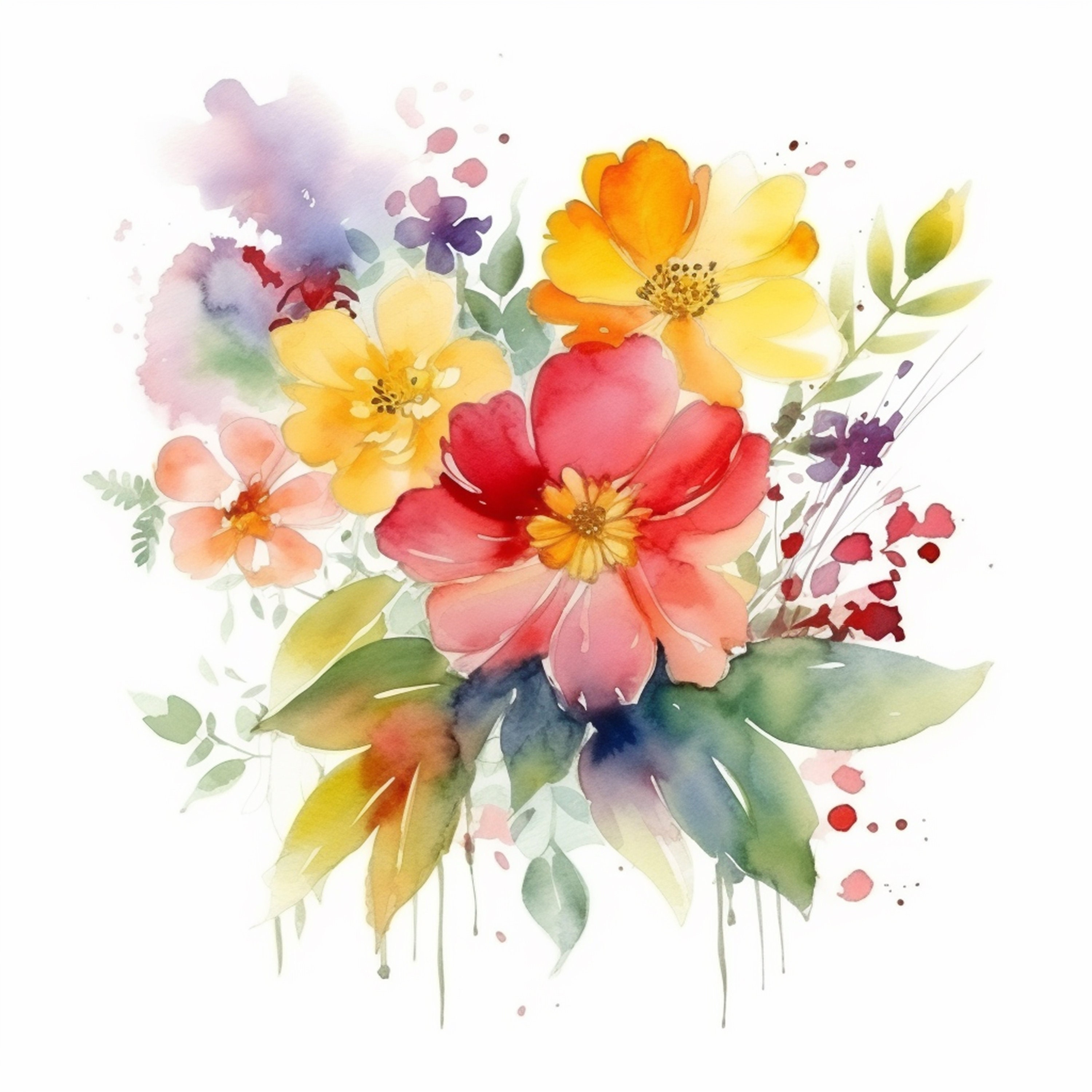 11 Spring Flowers Clipart | Plants, Digital Artwork, Floral Design ...