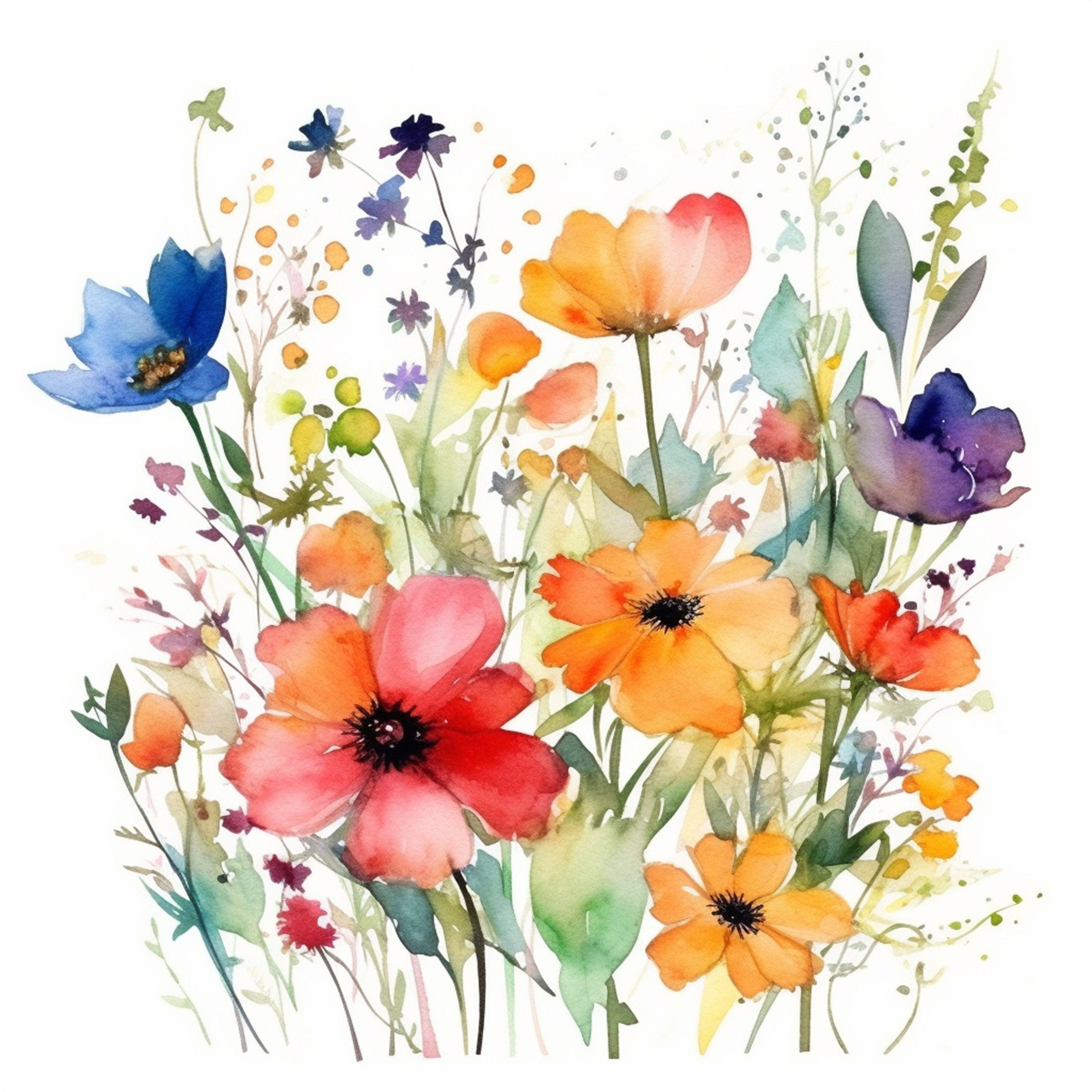 11 Spring Flowers Clipart | Plants, Digital Artwork, Floral Design ...