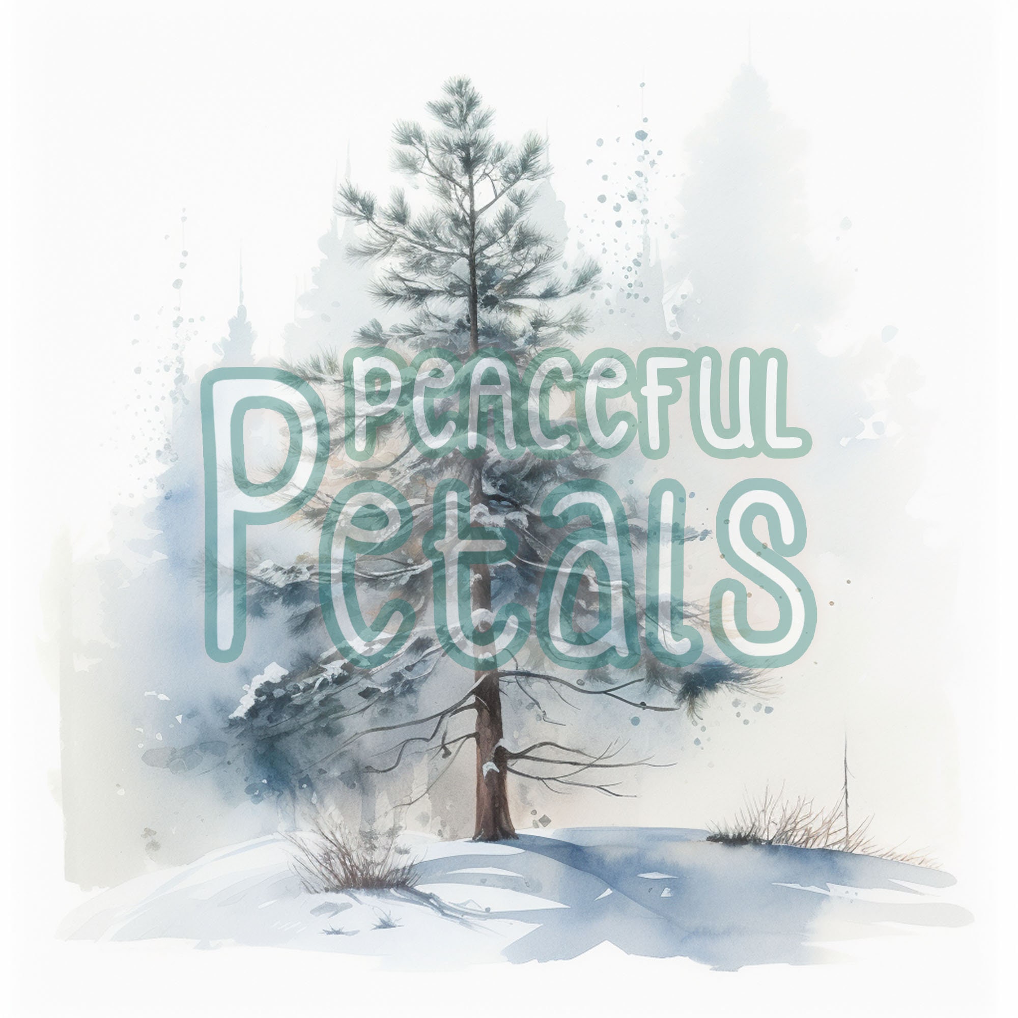 20 Winter Tree Clipart | Trees, Digital Artwork, Winter Design, Snowy ...