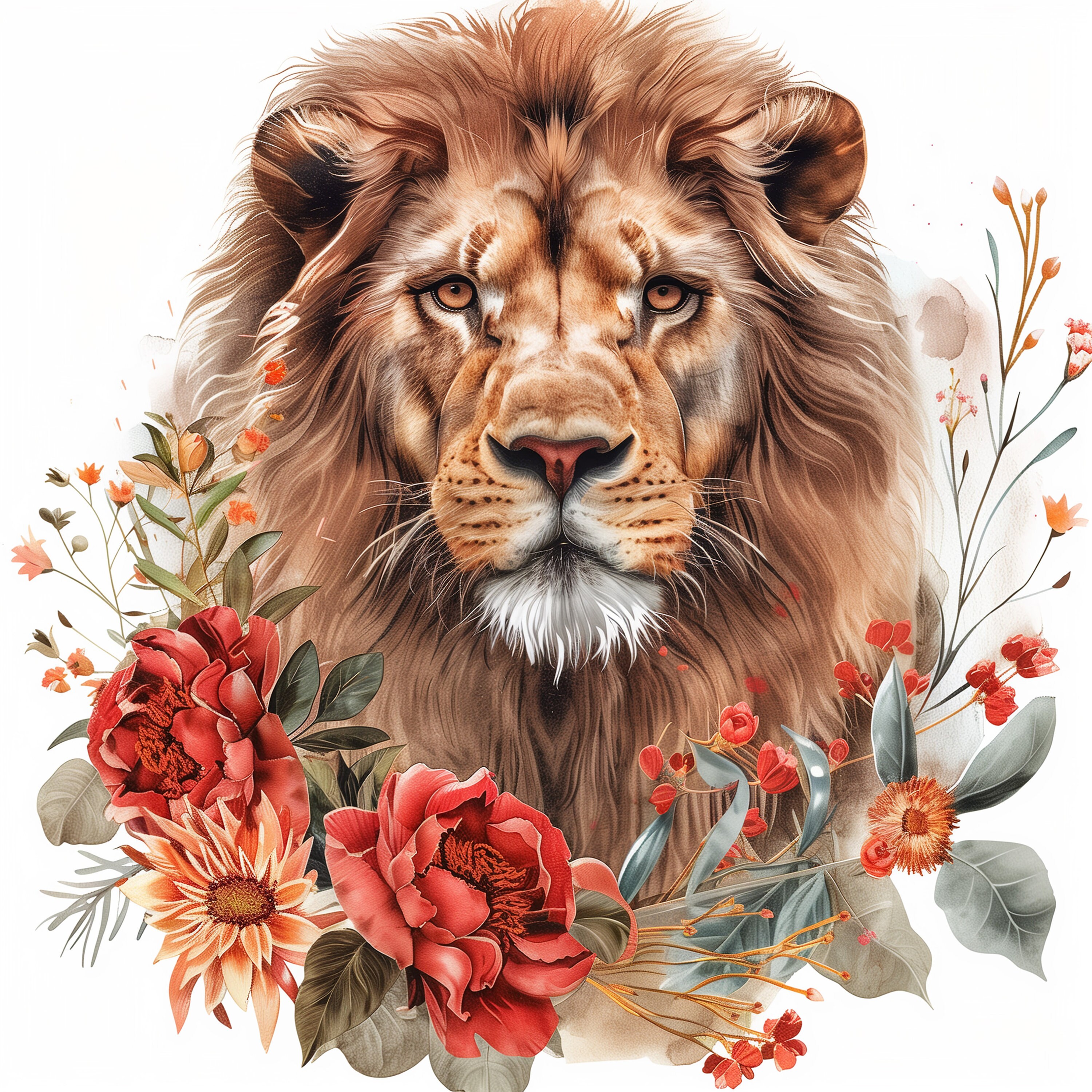 20 Safari Animals Clipart | Animals, Digital Art, Elephant, Tiger, Lion ...