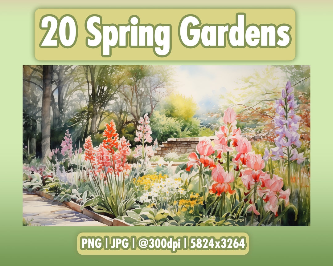 Spring Garden Vintage Paintings | 20 Spring Landscapes & Sceneries ...