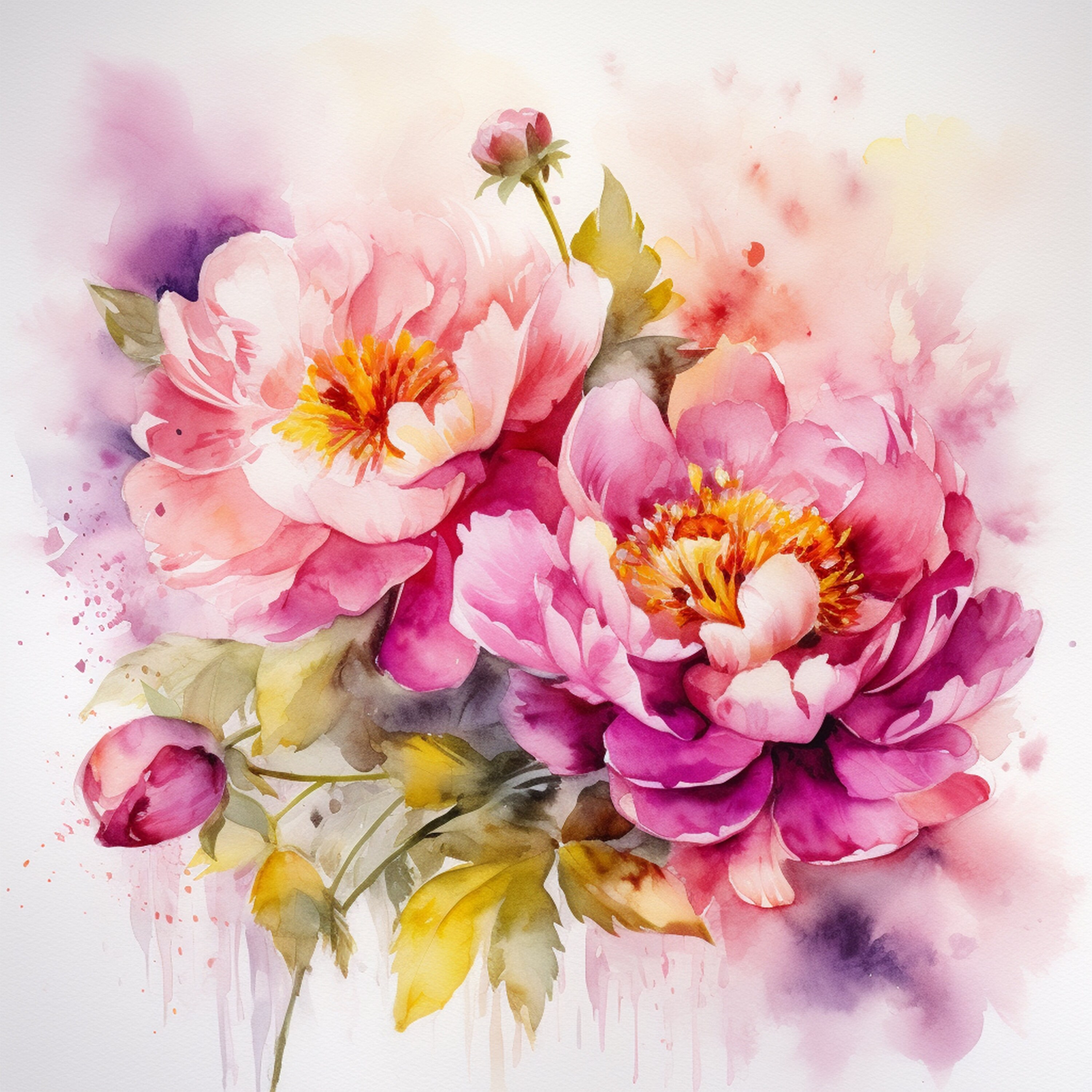 10 Peonies Clipart | Plants, Digital Artwork, Floral Design, Flowers ...