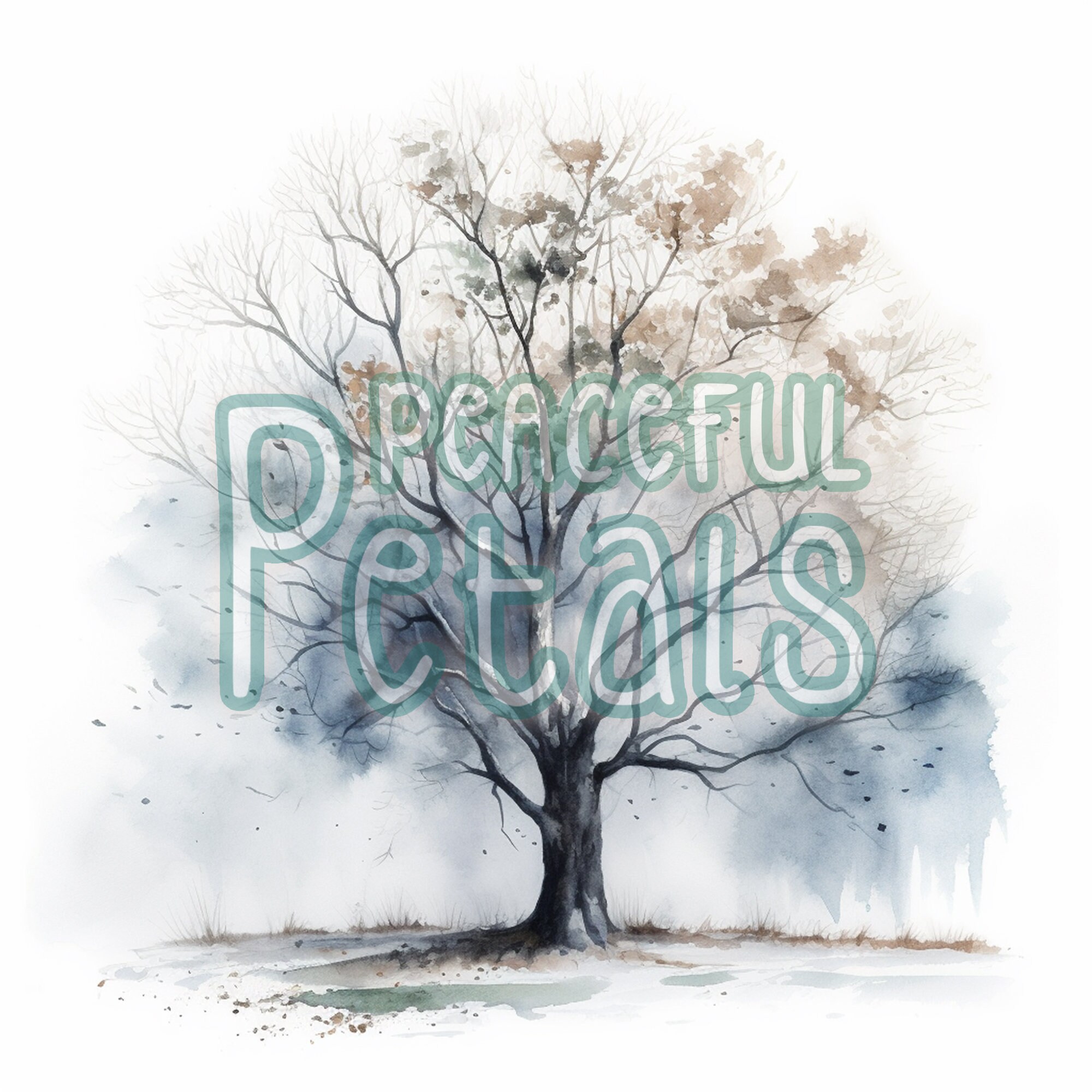 50 Winter Forest Clipart Plants Digital Artwork Floral - Etsy