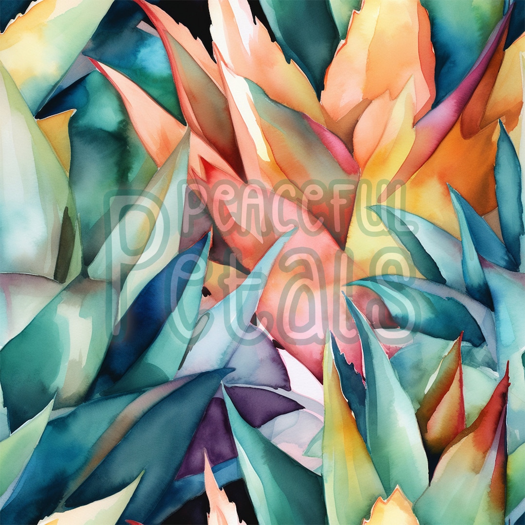 Agave | Seamless Patterns | Instant Download | Printable Digital Paper ...
