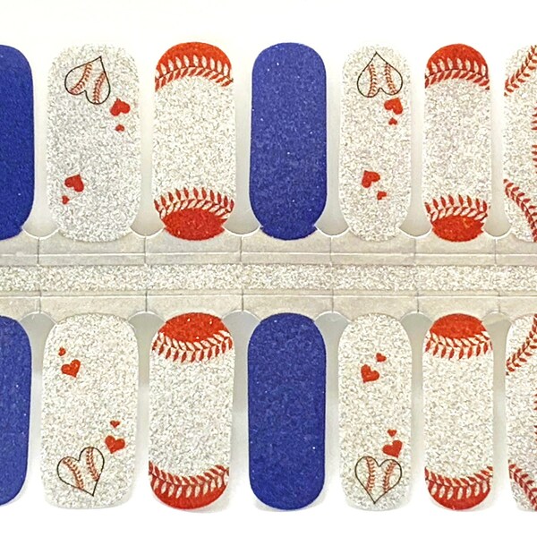 Baseball Nail Decals - Etsy