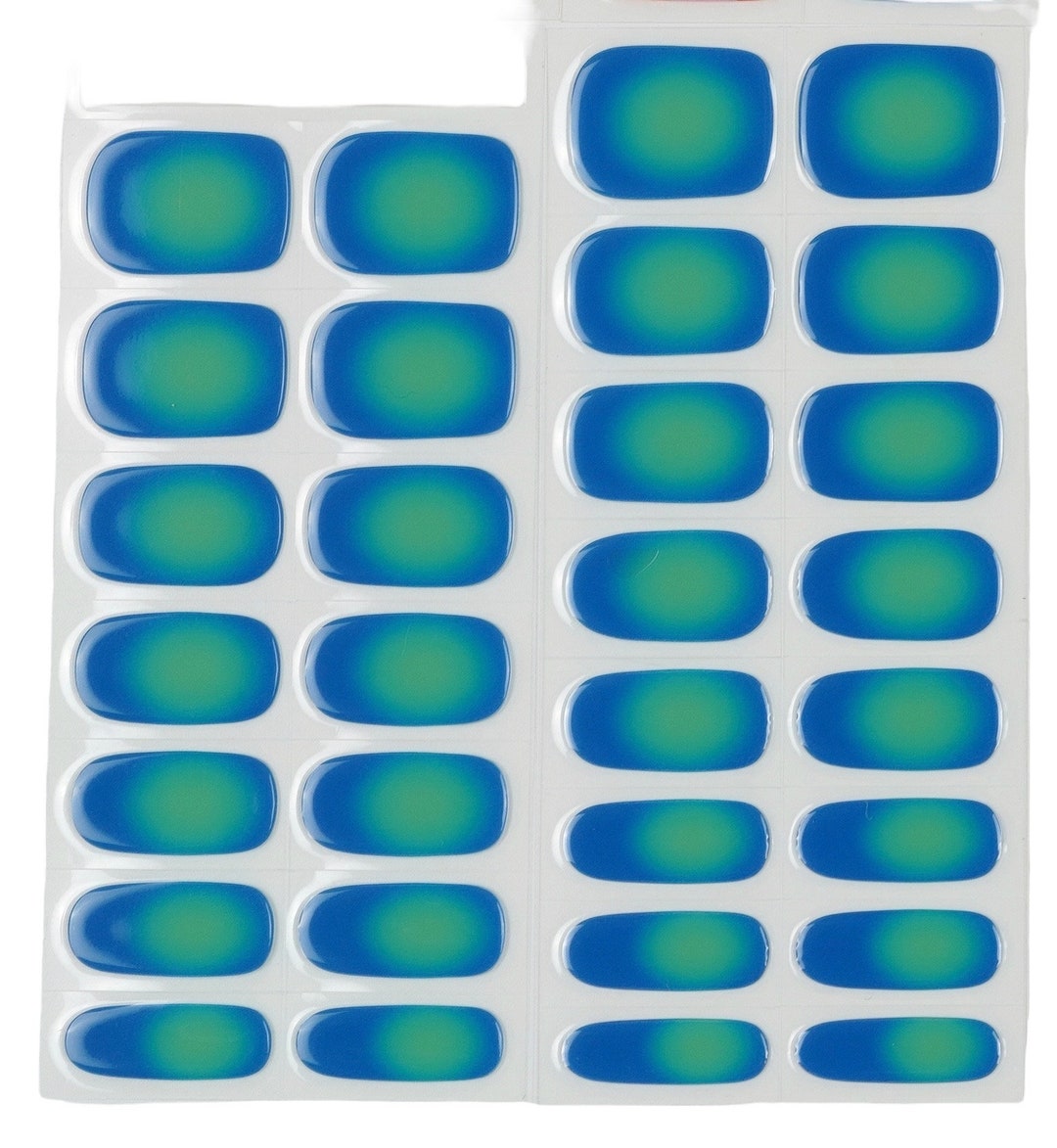 Green Flare 30ct Semi-cured Gel Wraps *** New 30ct*** - Etsy