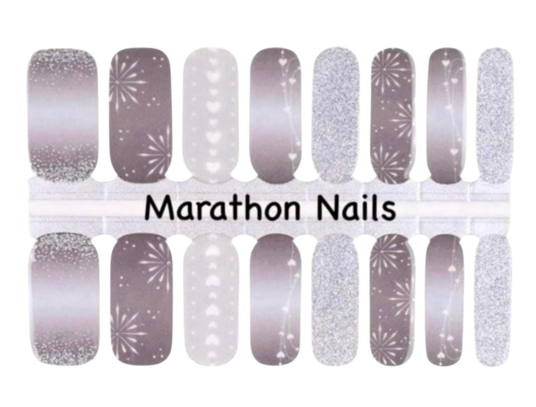 Dazzling Dreams Holiday Nail Wrap, Nail Sticker, Nail Polish Wrap - Etsy