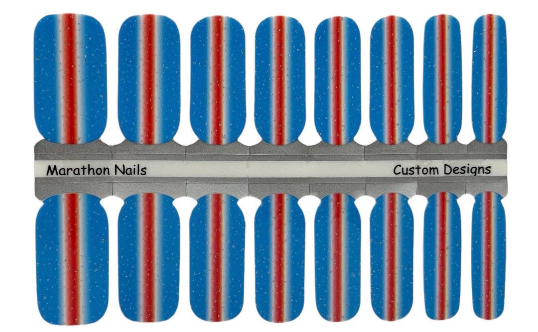 Marathon Nails - Chicago Marathon Edition - Custom Design Nail Wrap - Etsy