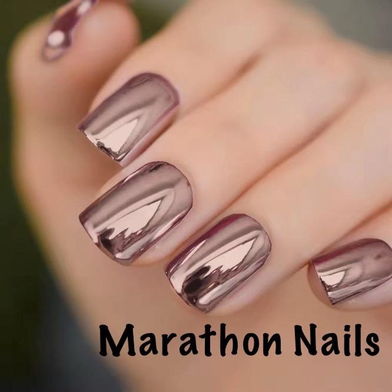 Chrome Nail Polish Stickers - Etsy