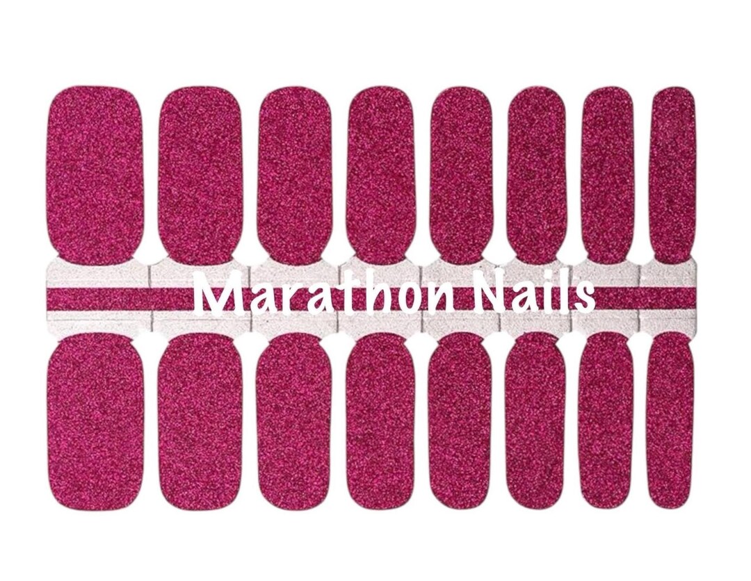 Berry Pink Nail Wraps, Nail Polish Strips, Nail Stickers - Etsy