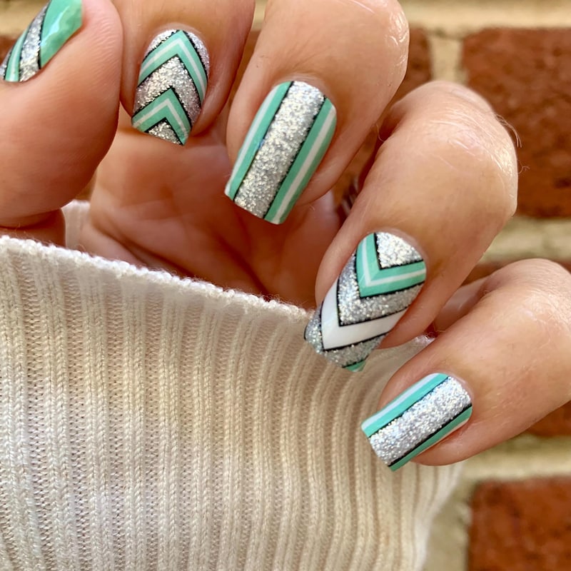 Turquoise Nail Designs - Etsy