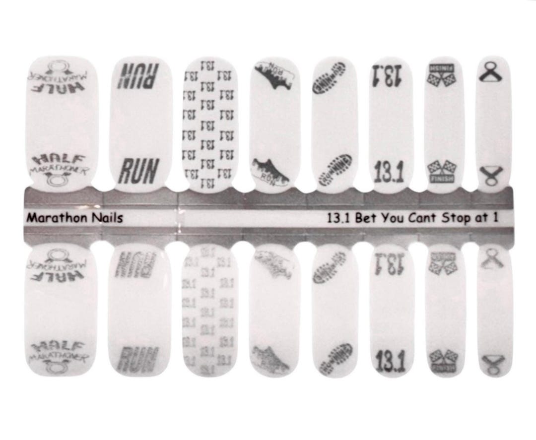 Half Marathon Overlays - Any Race - Custom Designed Half Marathon Nail ...