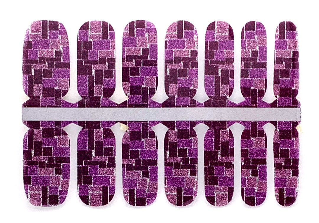 Purple Brick Road Nail Wraps, Nail Polish Strips, Nail Stickers - Etsy