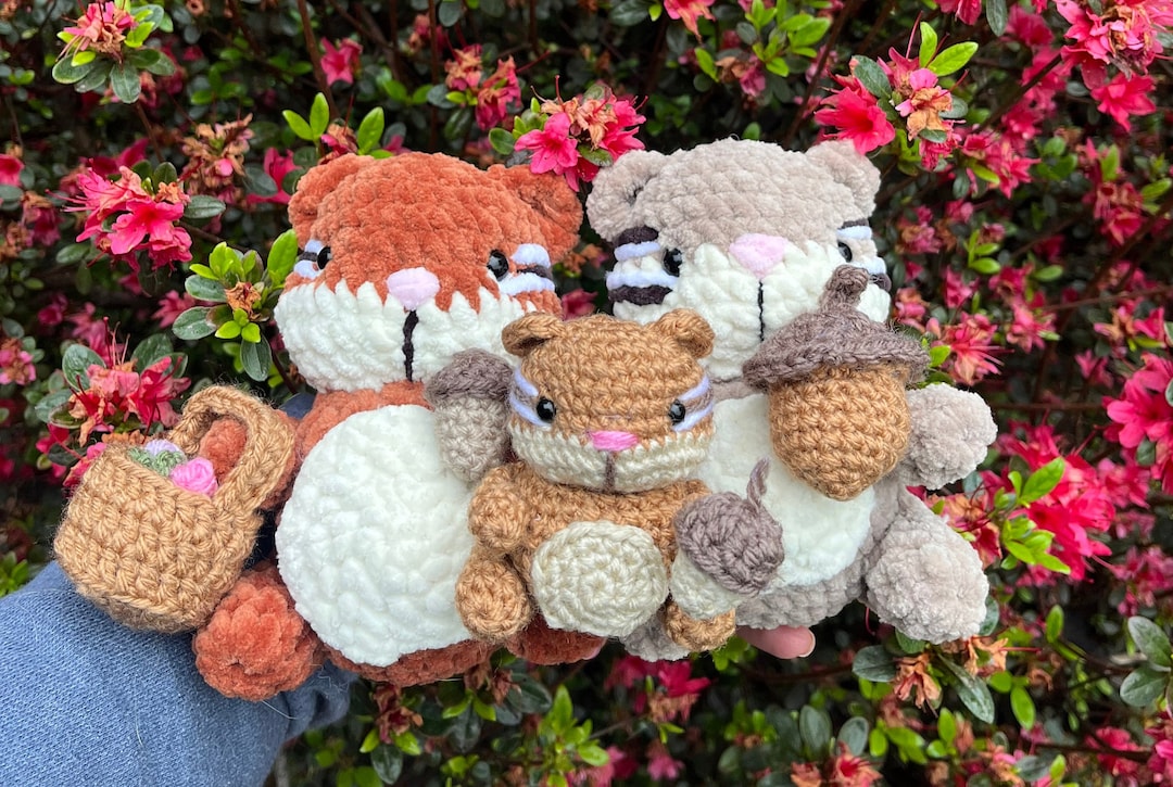 Crochet Chipmunk PATTERN - Etsy