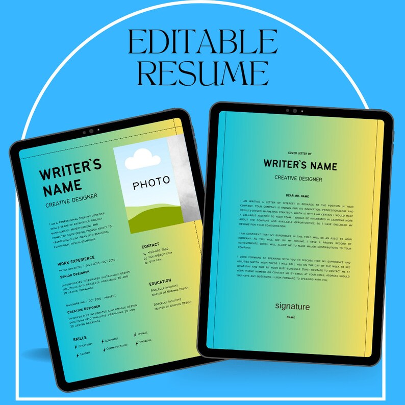 Resume Template , Professional Resume Template for Word & Pages, Clean ...