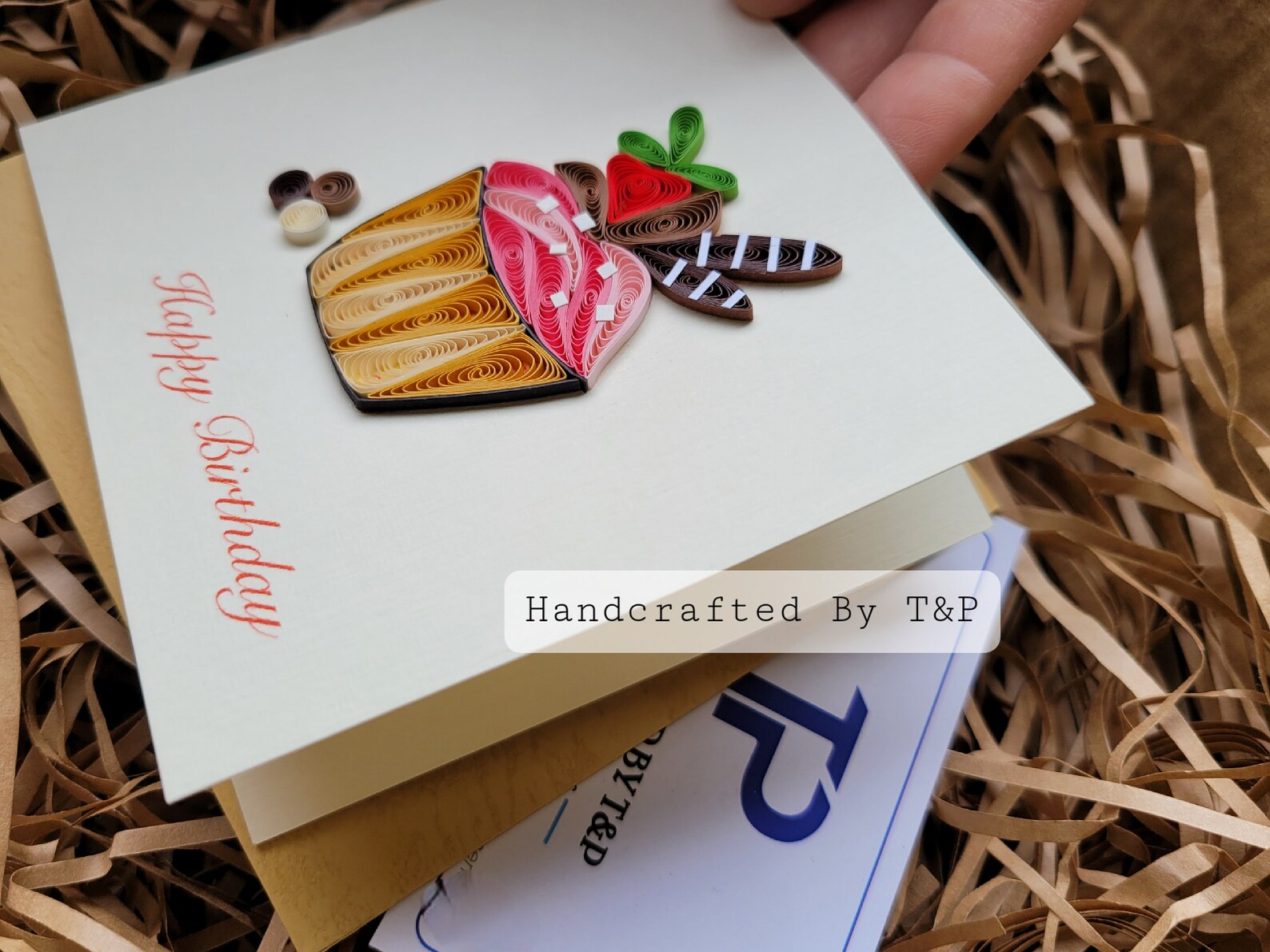 Cupcake Quilling Card 4in * 4in - Etsy