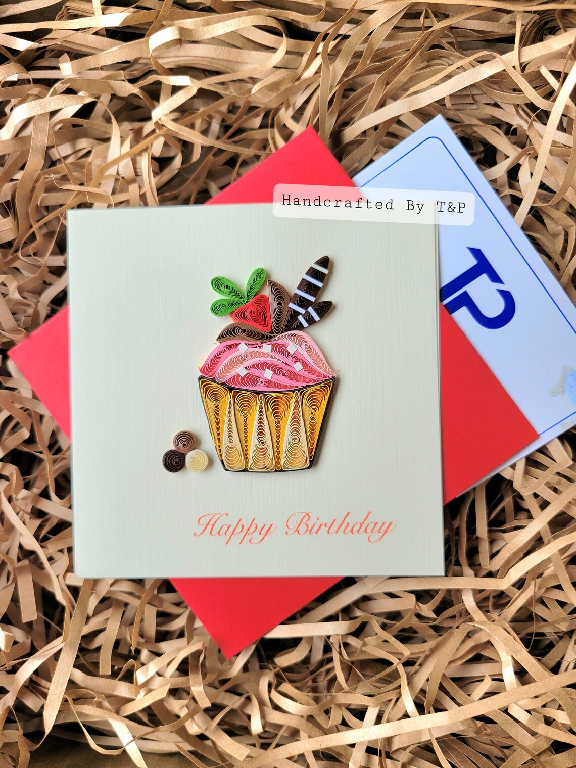 Cupcake Quilling Card 4in * 4in - Etsy