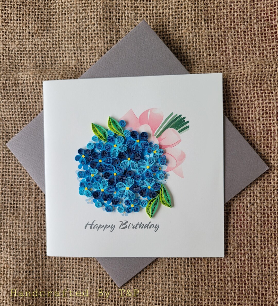 Birthday Card, Cupcake Card, Flower Card, Handmade Card, Quilling Card ...