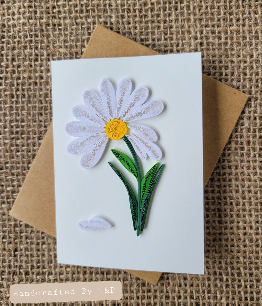 Daisy Flower Tiny Cute Quilling Cards 6 Cm * 9 Cm (2.4 in * 3.6 In) - Etsy