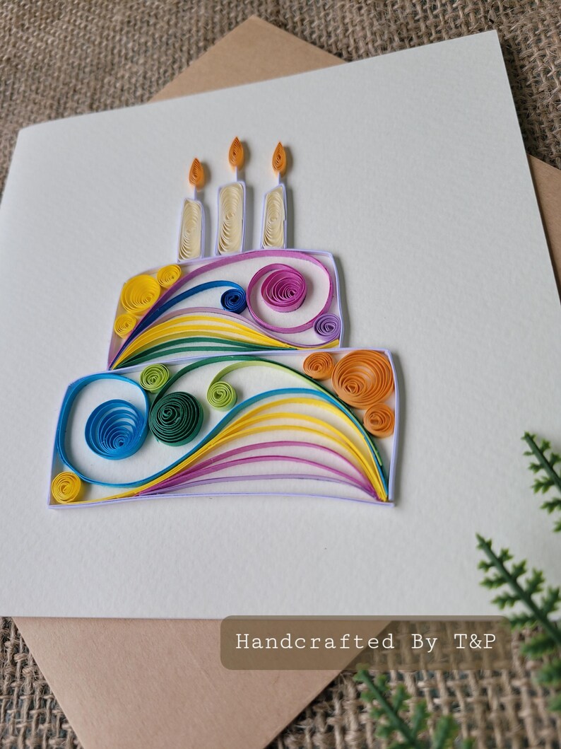 Flower Quilling Card, Birthday Card, All Occasion Card, Handmade Card ...