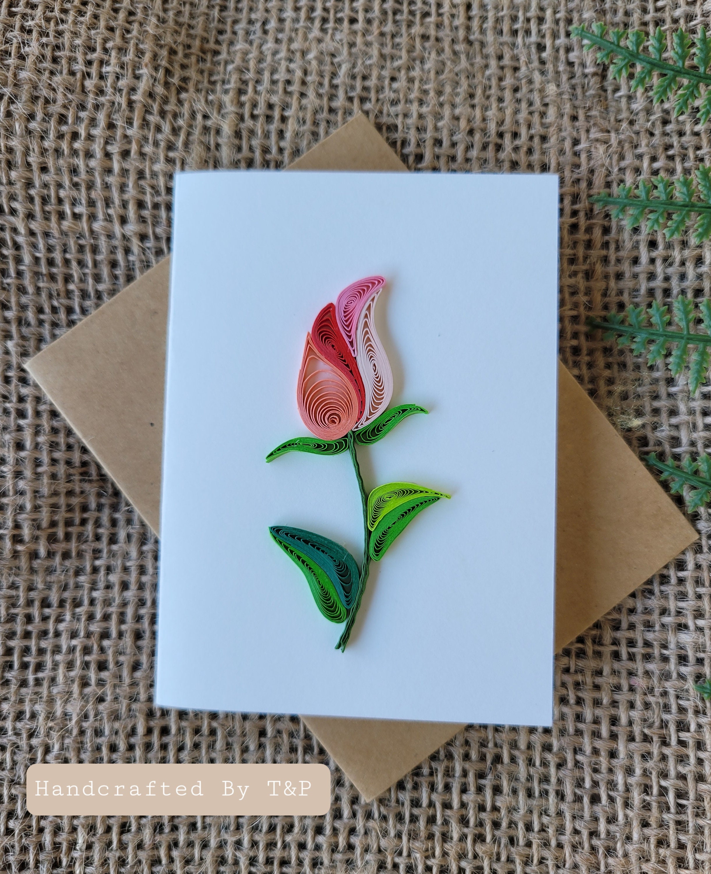Tiny Rose Cute Quilling Cards 6 Cm * 9 Cm (2.4 in * 3.6 In) - Etsy