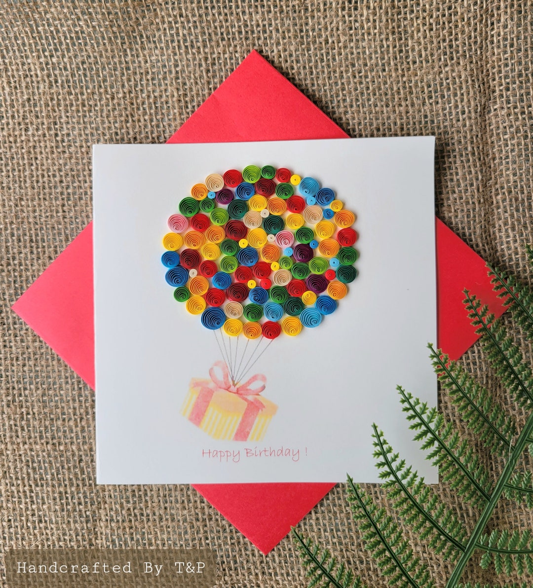 Birthday Card, Cupcake Card, Flower Card, Handmade Card, Quilling Cards ...