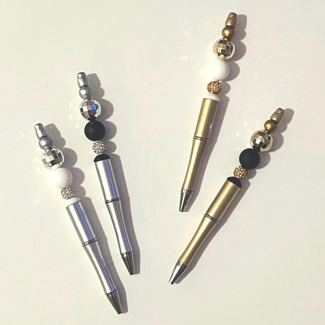 Disco Ball Fidget Pens ~ Set of TWO Silver or Gold Disco Ball Pens ...