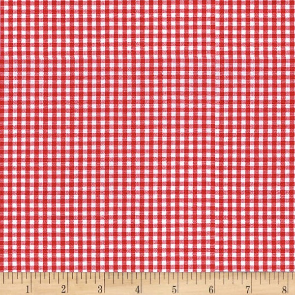 Red Gingham Check - Etsy