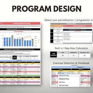 12-week Workout Planner: Training Program Generator (google Sheets) - Etsy