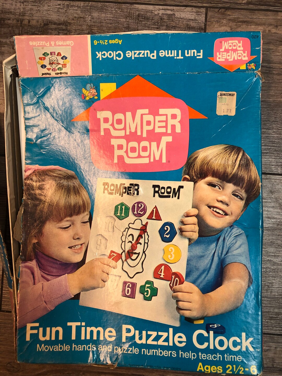 Vintage Games- Romper Room Magic Teacher and Fun Time Puzzle Clock 1970 ...