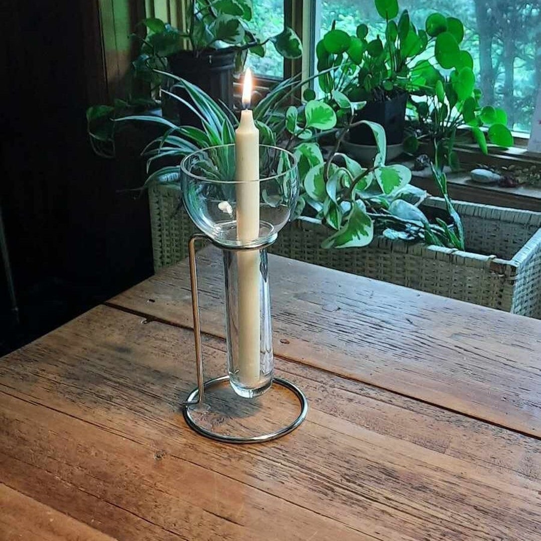 Germany Rosenthal Studio Aqualux 1980s Modern Candlestick Holder ...