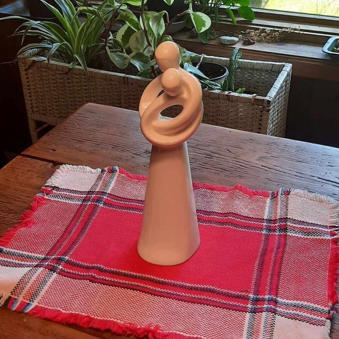 Enesco Circle of Love Devotion Figurine, White Porcelain Statue, VTG ...