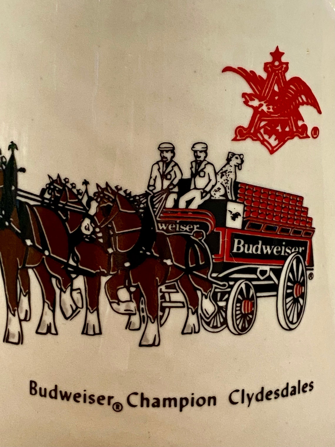 Vintage Budweiser Clydesdale Beer Stein / Budweiser Champion - Etsy