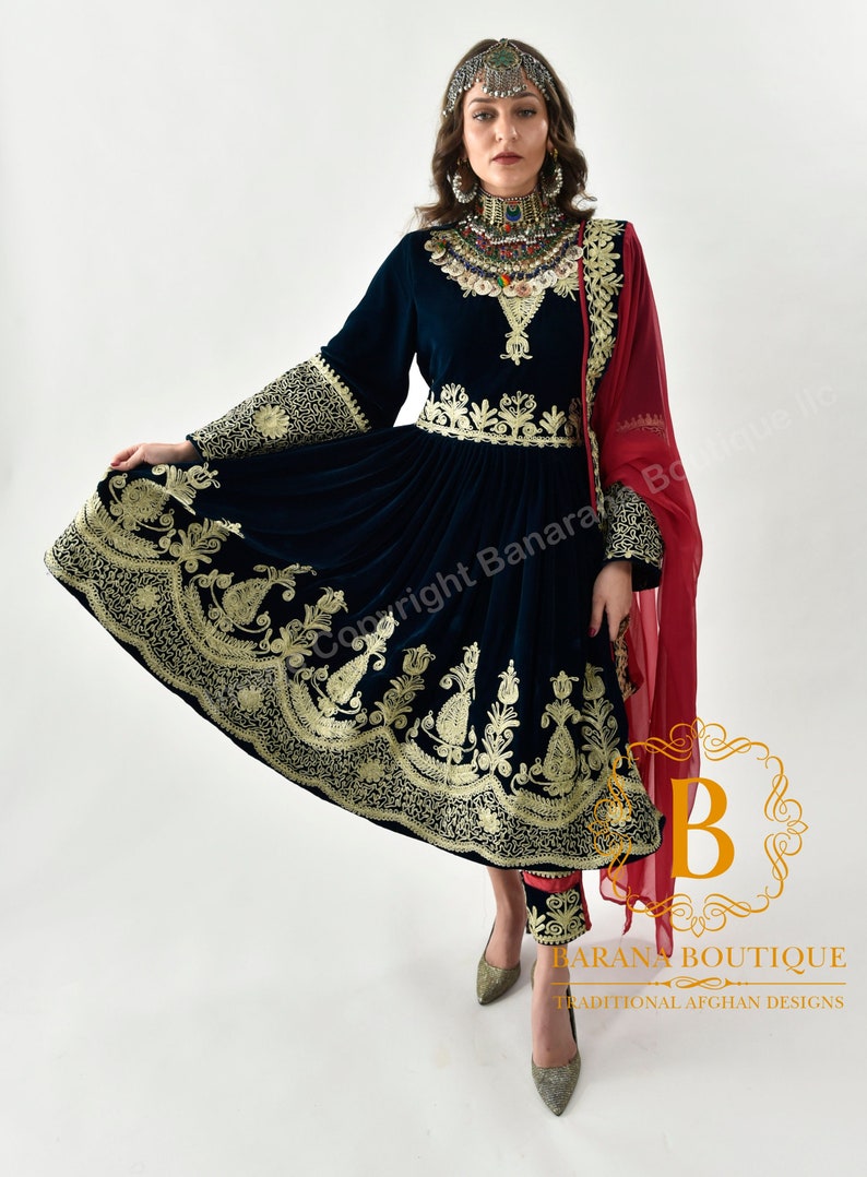 Afghani Traditional Handmade Clothes for Women, Kuchi Dress, Afghani ...