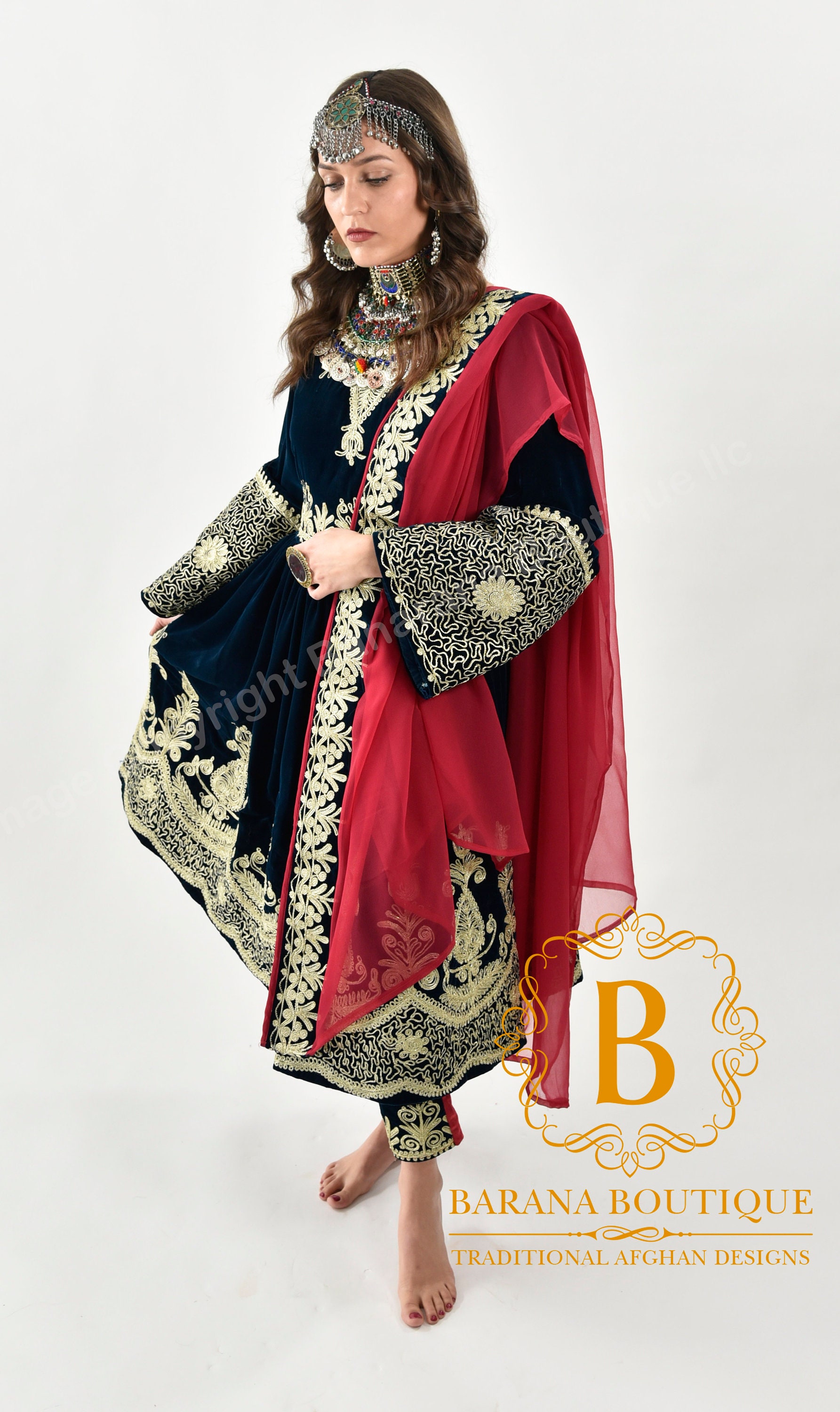 Afghani Traditional Handmade Clothes for Women, Kuchi Dress, Afghani ...