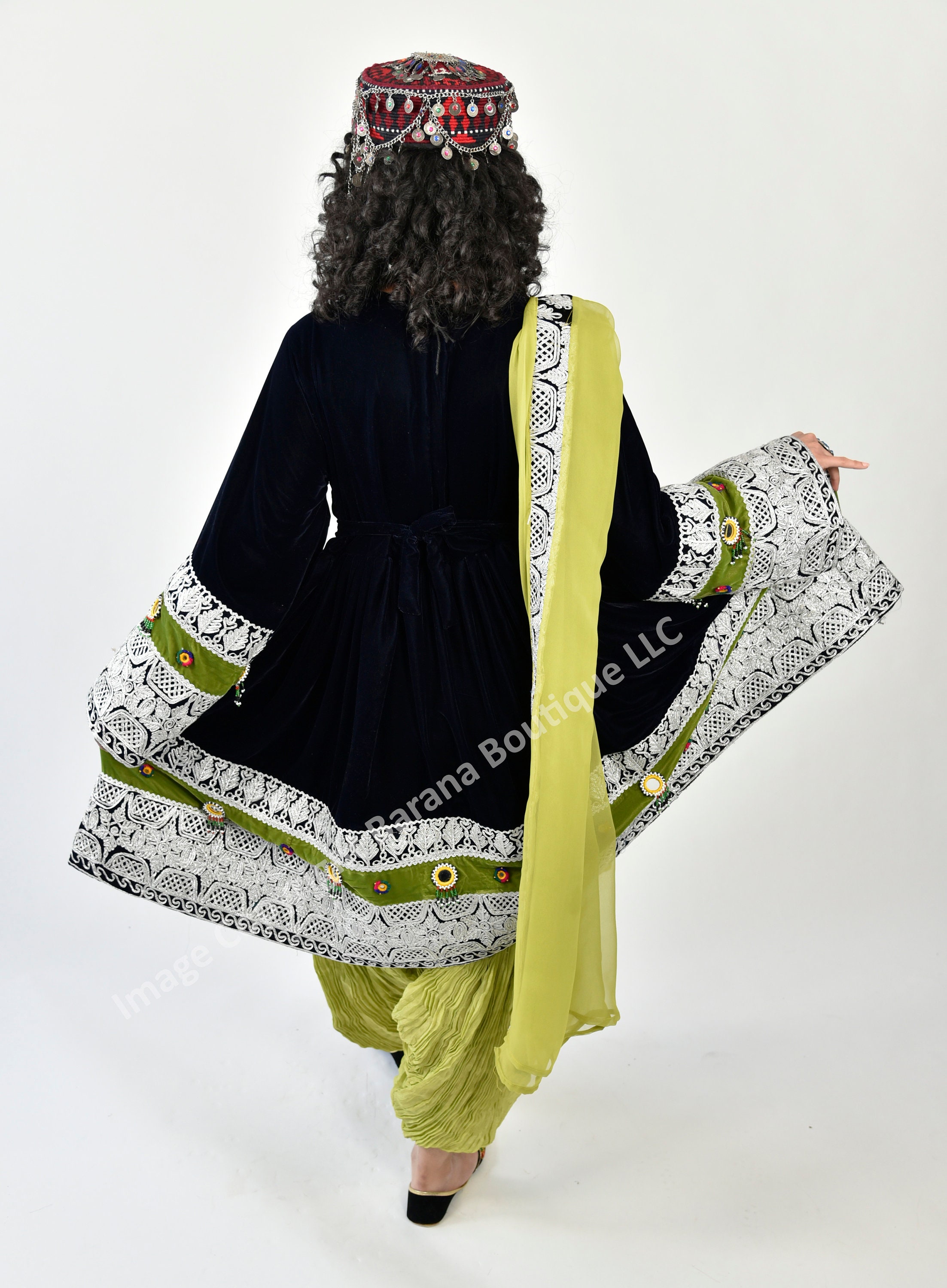 Handmade Afghan Kuchi Dress: Embroidered Tribal Outfit With Shawl - Etsy