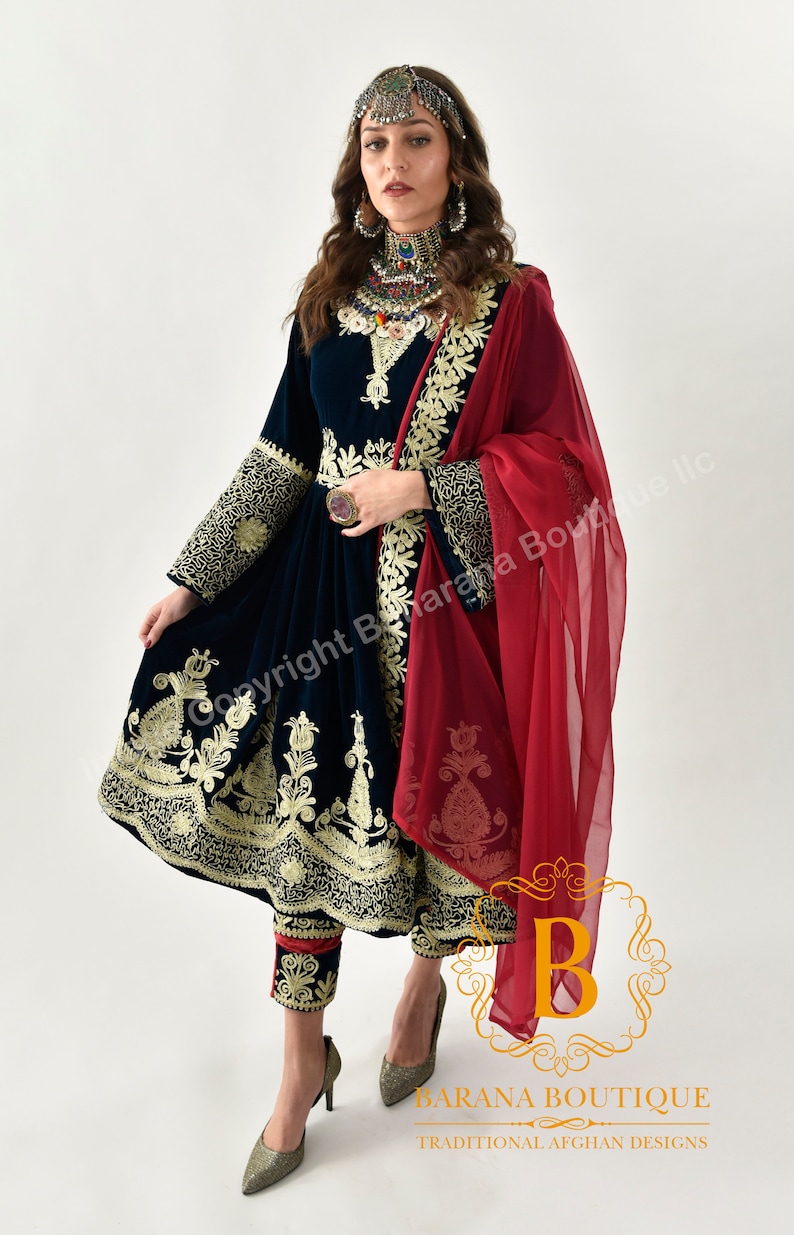 Afghani Traditional Handmade Clothes for Women, Kuchi Dress, Afghani ...