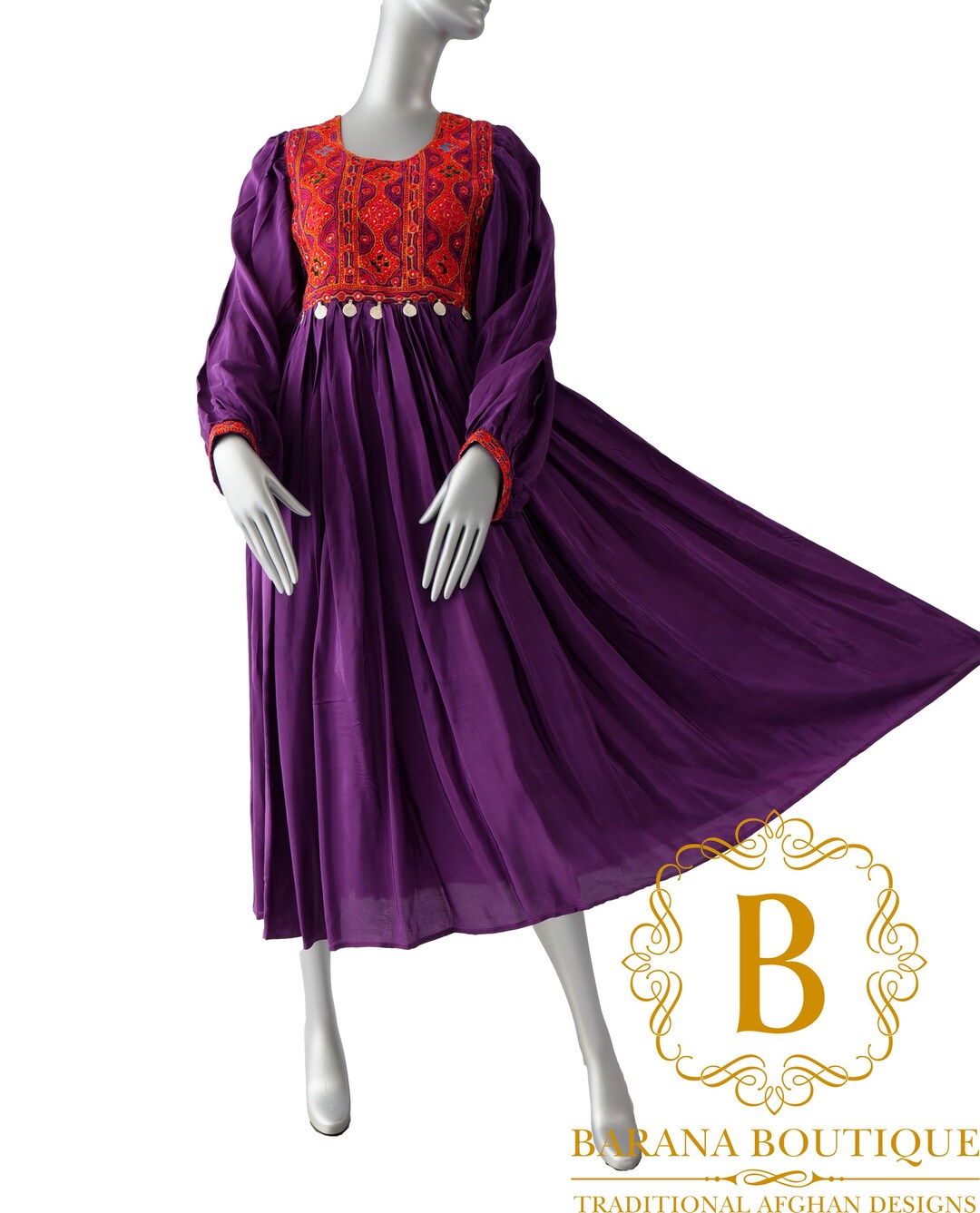 Afghani Dress Afghan Clothes for Women Maxi Dress, Traditional Afghani ...