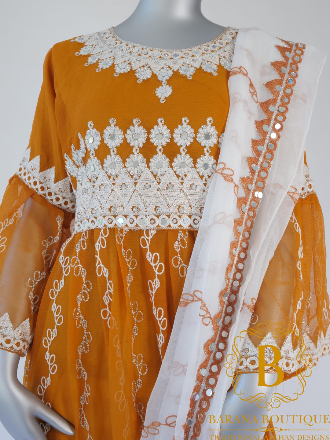 Summer Afghani Desi Dress Indian Suit Farshi Shalwar Three Piece Dress ...