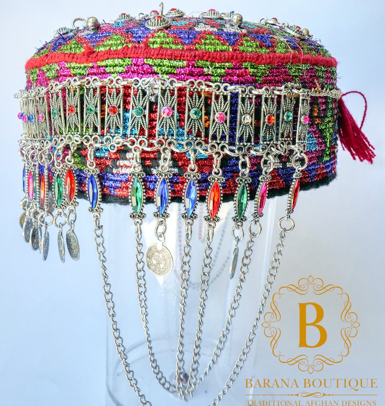 Handmade Afghani Hat Perfect for Eid Afghan Women’s Cap Headpiece - Etsy