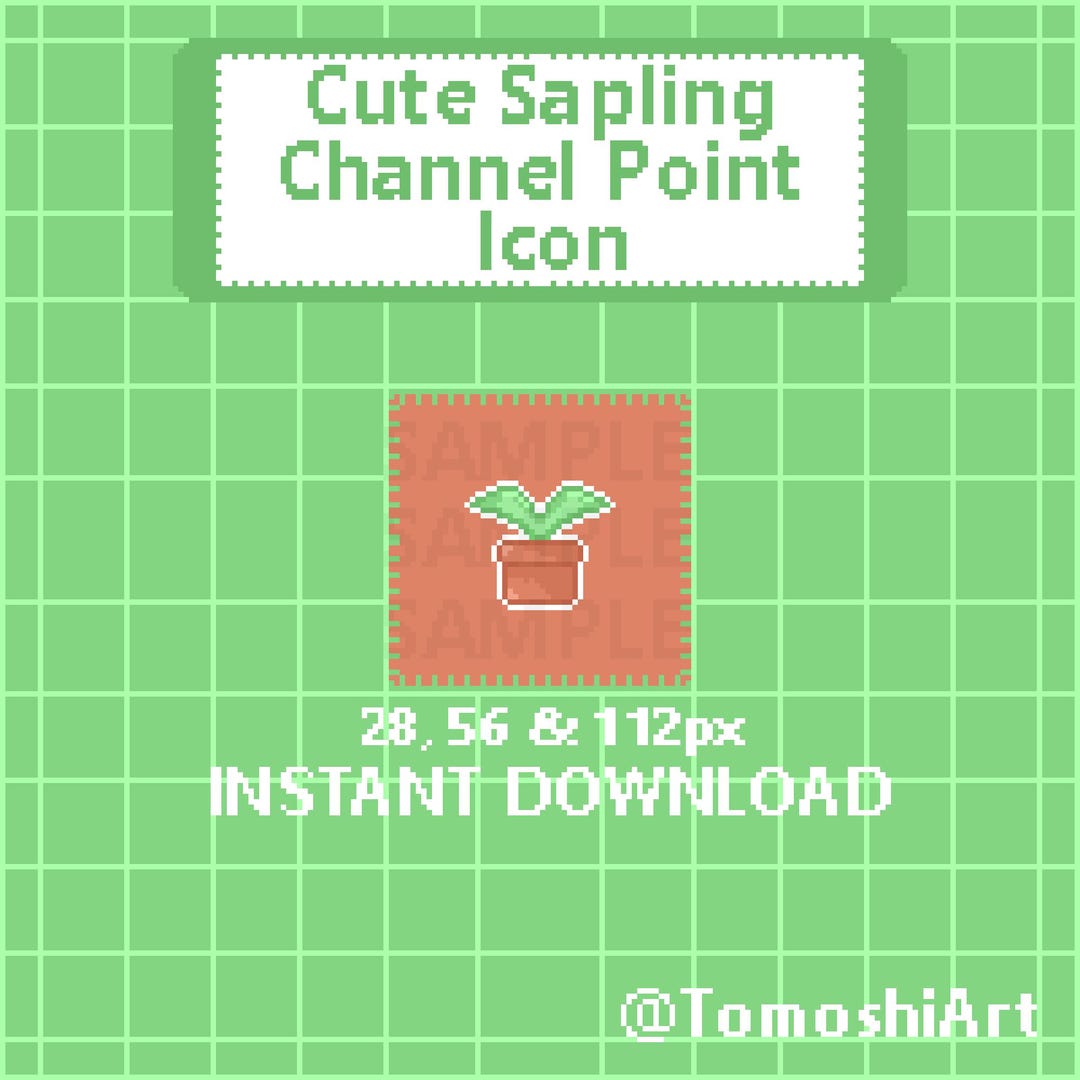 Cute Twitch Emote / Channel Point Icon | Pixel 8 Bit | Cottagecore ...