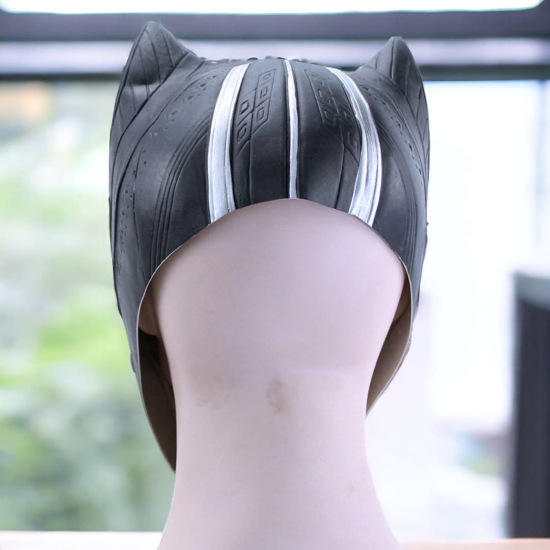 Realistic Unisex Black Leopard Panther Mask for Cosplay and Superhero ...